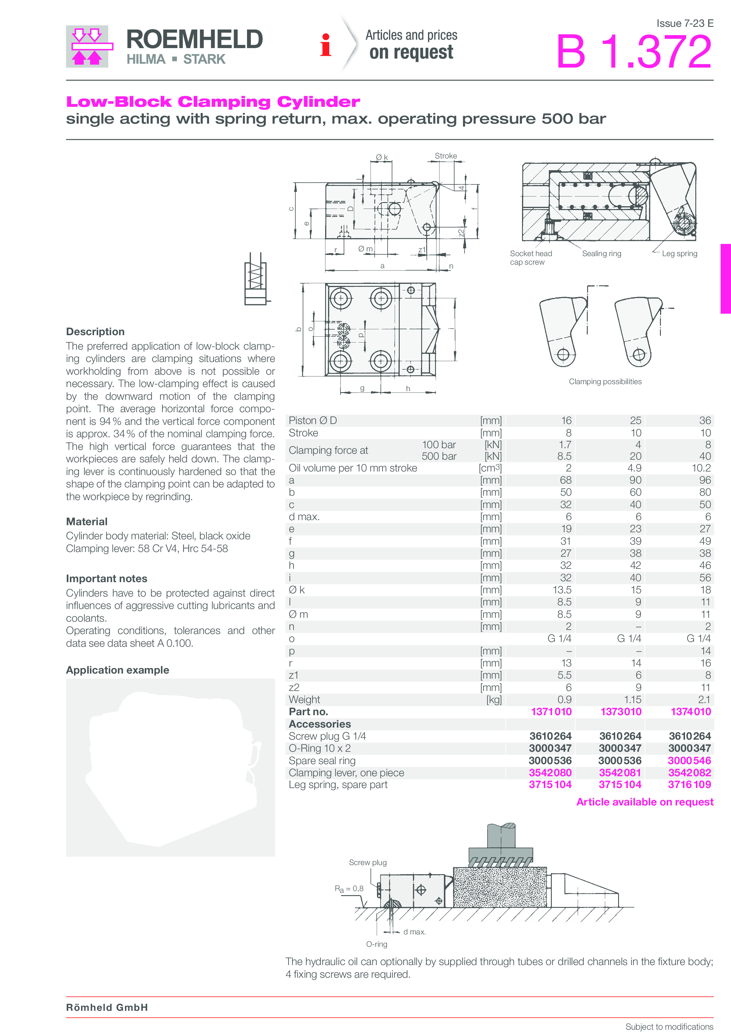 Double Acting Universal Cylinders - HYQUIP Limited