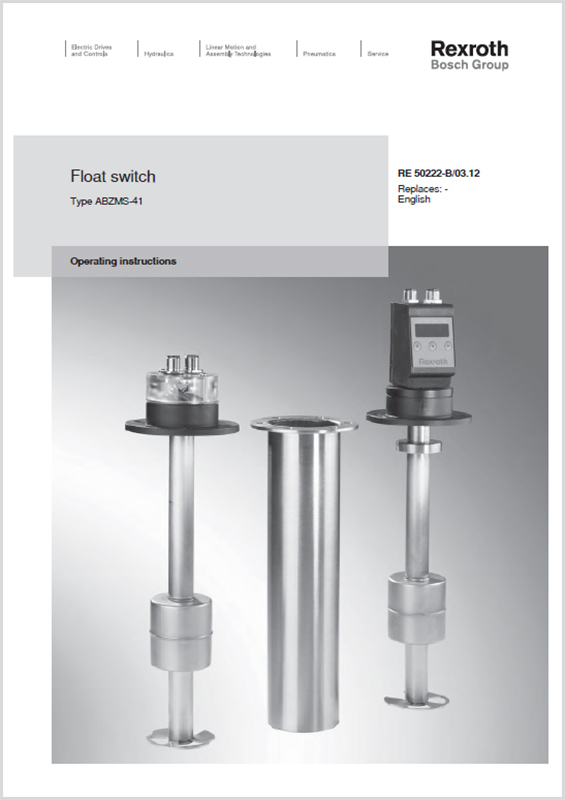 Bosch Rexroth float switches Type ABZMS-41 - HYQUIP Limited