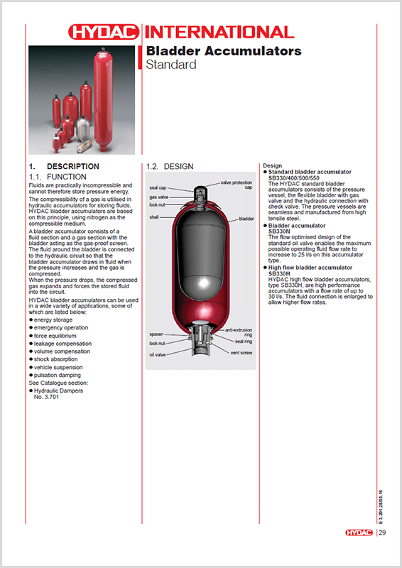 Hydac Accumulator Bladder Kit at Maddison Loch blog