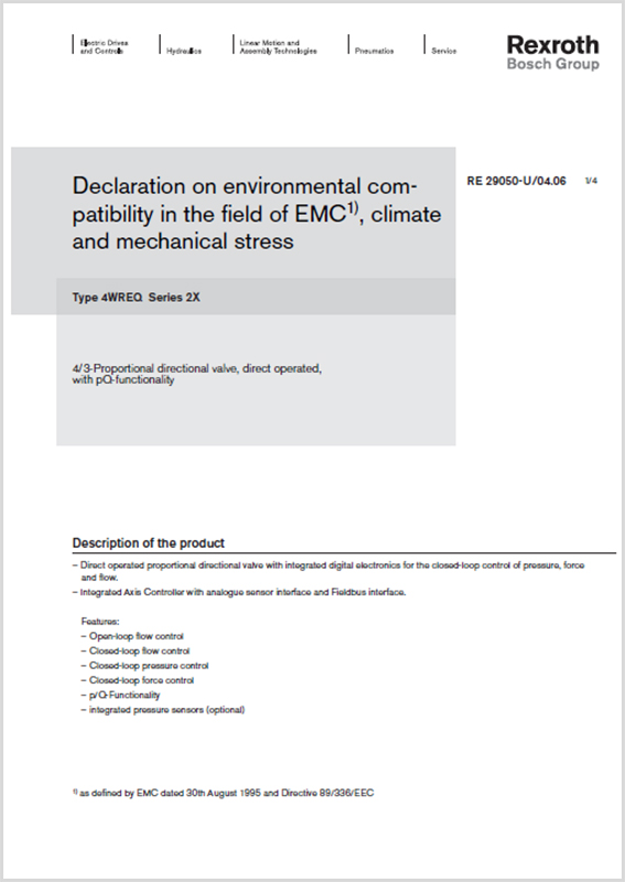 Bosch Rexroth Proportional Directional Valve, Integrated Digital Axis ...